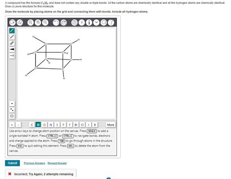 Solved Draw A Lewis Structure For This Molecule Draw The Chegg