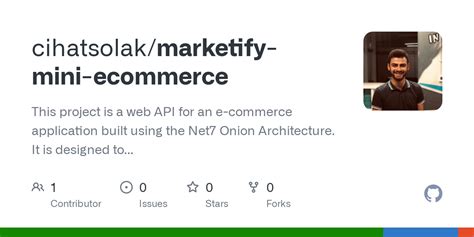 Github Cihatsolakmarketify Mini Ecommerce This Project Is A Web Api