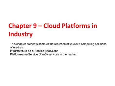 vtu 6th sem elective cse module 5 cloud computing pdf