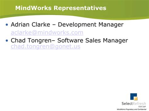 Select Refresh For Sap Ppt Show Ppsx Computer Software And