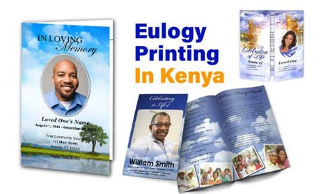 Eulogy And Funeral Program Printing In Kenya Eulogy Printing