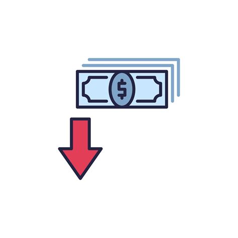 Cash Devaluation Vector Currency Value Lowering Concept Colored Icon 19015427 Vector Art At Vecteezy