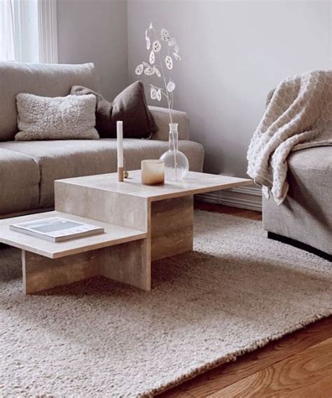 Table Basse En Travertin Selency Table Basse En Travertin Selency