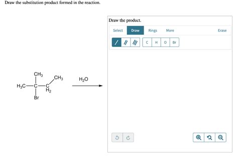 Draw The Substitution Product Formed In The Following Reaction