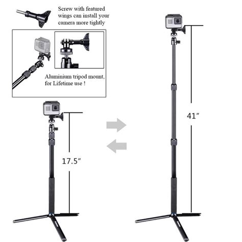 Smatree Smapole Dc Telescoping Selfie Stick With Tripod Stand For Phone