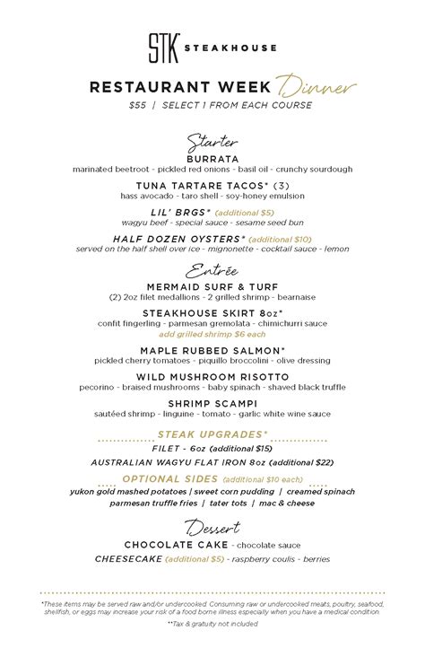 Stk Steakhouse Arizona Restaurant Week