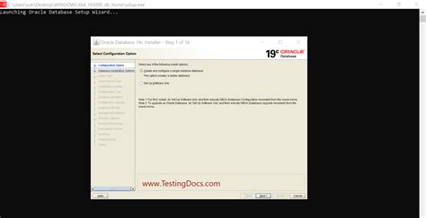 Install Oracle 19c Database On Windows TestingDocs