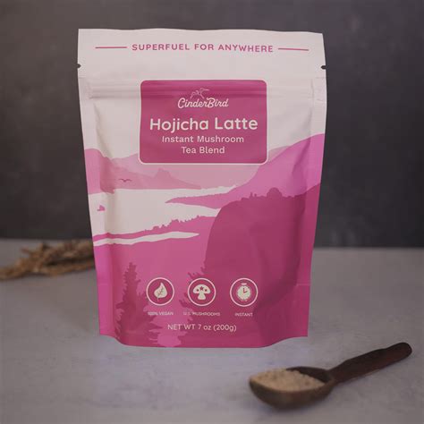 Hojicha Latte Instant Mushroom Latte Cinderbird