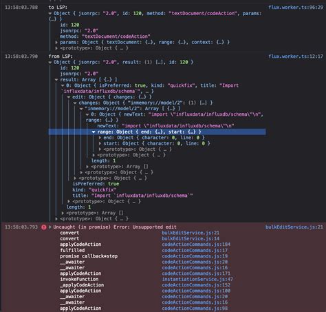 Add Import Code Action Fails · Issue 5895 · Influxdataui · Github