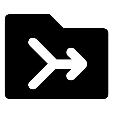 Folder Merge Solid Vector SVG Icon SVG Repo