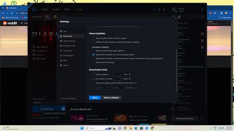 The Modify Bandwith Settings Button Section Doesnt Appear On My Options