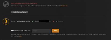 Plex Remote Access Not Possible Rplex