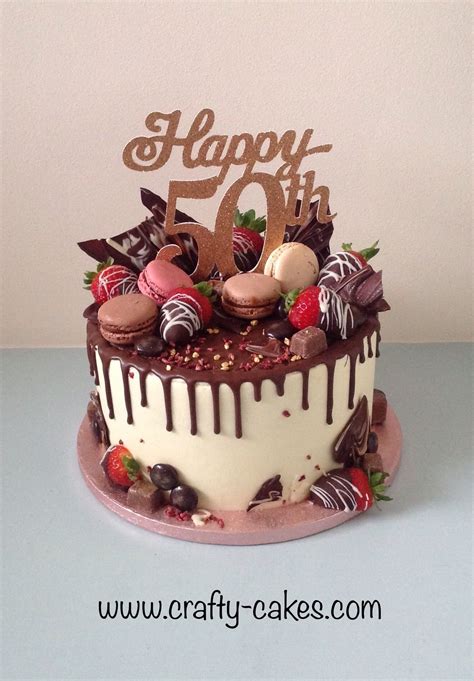 Buttercream Drippy 50th Birthday Cake Drippycake 50thbirthdaycake