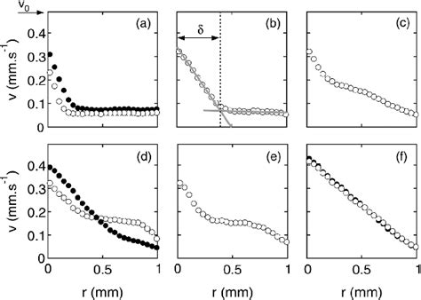 Velocity Profiles Vrt Extracted From The Data Shown In Fig 3 For Download Scientific