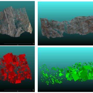 Left column Screenshots of lidar outcrop data from Radovići Quarry NW Download Scientific