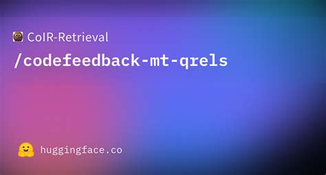 Coir Retrievalcodefeedback Mt Qrels · Datasets At Hugging Face