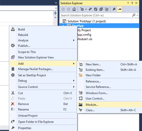 Модули в Visual Basicnet