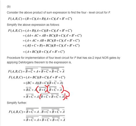 Solved This Is The Solution In Fundamentals Of Logic Design Chegg