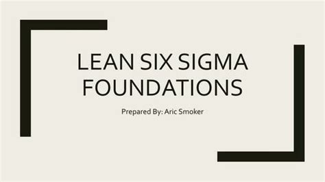 Sysdoc Demystifying Lean Six Sigma Ppt