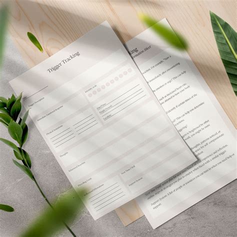 Trigger Tracking Journal Info Sheet Sharekkna Online