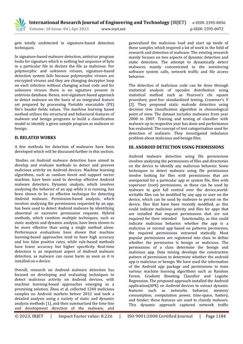 android malware detection pdf