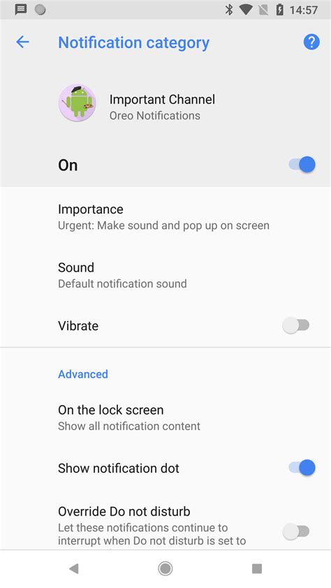 Oreo Notifications Channels Part Styling Android