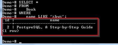 PostgreSQL LIKE Not Like Wildcards Examples