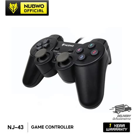 Nubwo จอยเกมส์ จอยเกมส์ Pc จอย D Input Controller สี Black ใช้งานกับระบบ Windows รุ่น Nj 43 รับ
