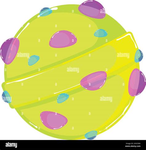 Isolated Chewy Sugar Gummy Jelly Candy Isolated Icon Hi Res Stock