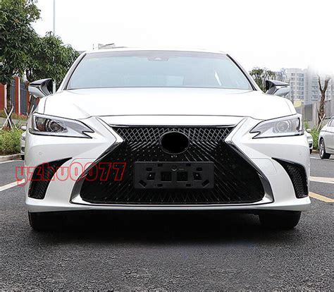 2019 21 For Lexus Es300h 350 Glossy Black Bumper Left And Right Grille