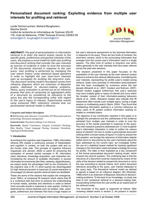 pdf personalized document ranking exploiting evidence from multiple