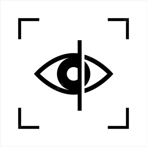 Eyes Scanning Clipart Vector Eye Scan Icon Retina Iris Silhouette Electronic Identification