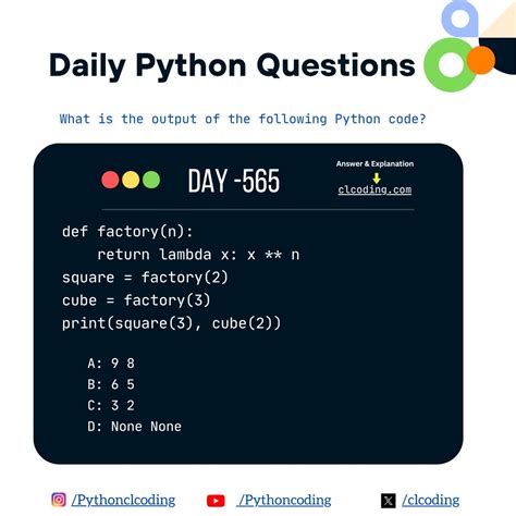 Python Coding Challenge Day 565 What Is The Output Of The Following