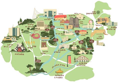 Map Illustration Jerusalem On Behance