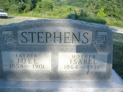 Joel Stephens 1854 1901 Mémorial Find A Grave