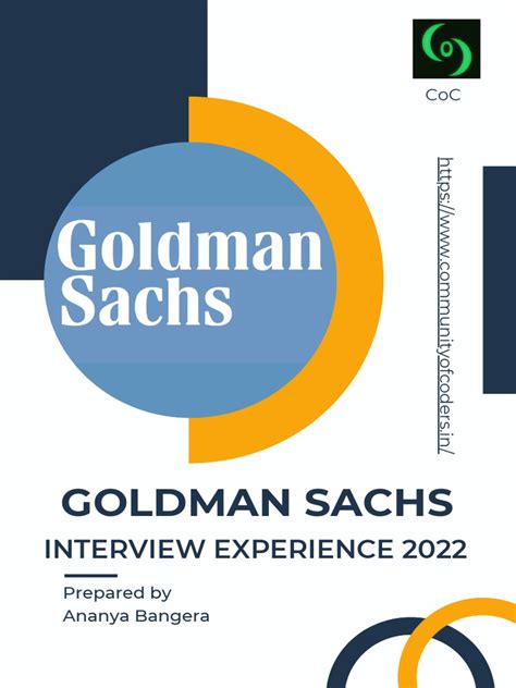 Goldman Sachs Interview Experience Ananyabangera Pdf