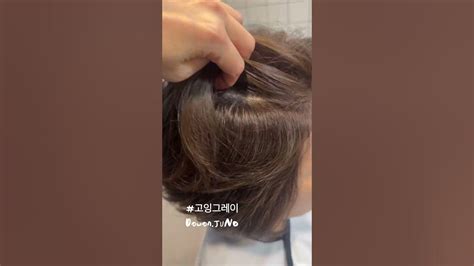 고잉그레이 새치염색 준오헤어명일역점도원 강동구미용실 둔촌동미용실 Youtube
