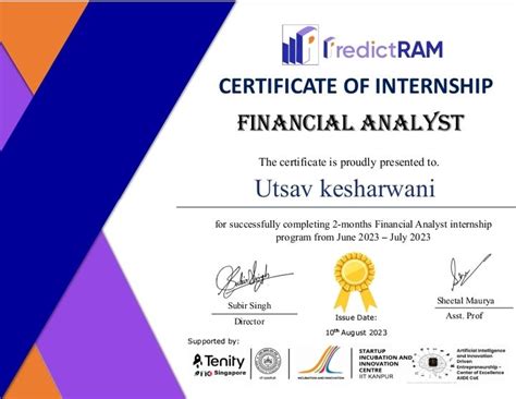 Utsav Kesharwani On Linkedin Internshipcompletion Financialresearch
