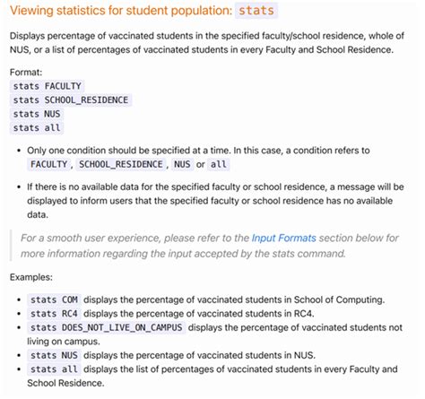 Stats Command Intuitiveness · Issue 3096 · Nus Cs2103 Ay2021s2pe Dev Response · Github