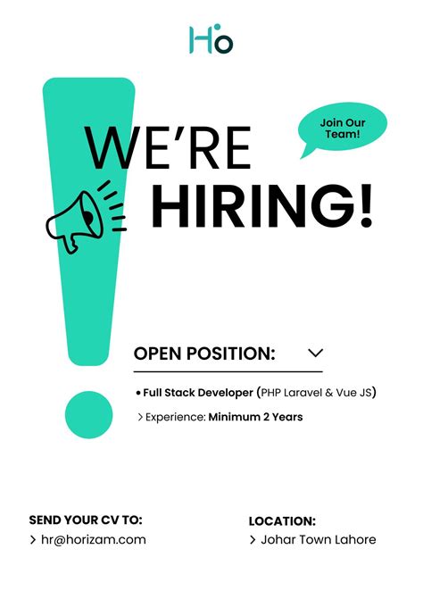 Horizam On Linkedin Job Title Full Stack Developer Php Laravel And Vue