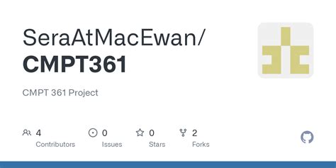 Github Seraatmacewancmpt361 Cmpt 361 Project