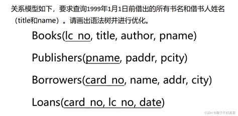数据库语法树优化 Csdn博客 数据库语法树优化 Csdn博客