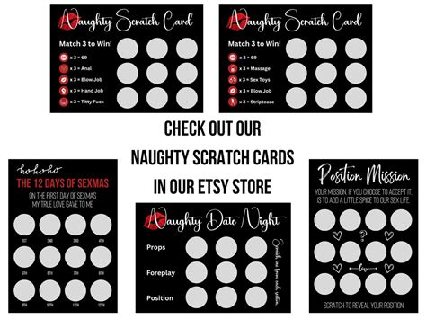 Scratch Off Card Naughty Scratch Card Sex Scratch Card Anniversary