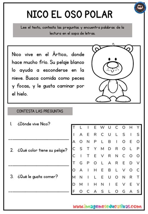 Lecturas Con Sopas De Letras Para Comprensión Lectora 7 Imagenes