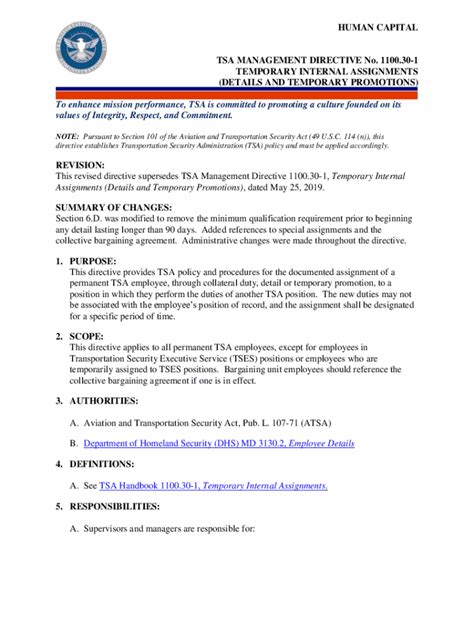 Fillable Online 110030 1 Temporary Internal Assignments Details And