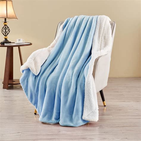 Linenova Sherpa Fleece Blanket For Bed Super Soft Fleece Plush Sofa