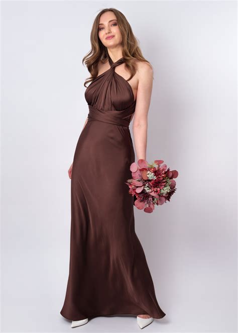 Chocolate Brown Infinity Dress At Indiana Schneider Blog