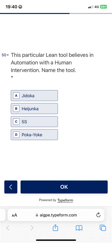 Solved 50→ ﻿this Particular Lean Tool Believes Inautomation