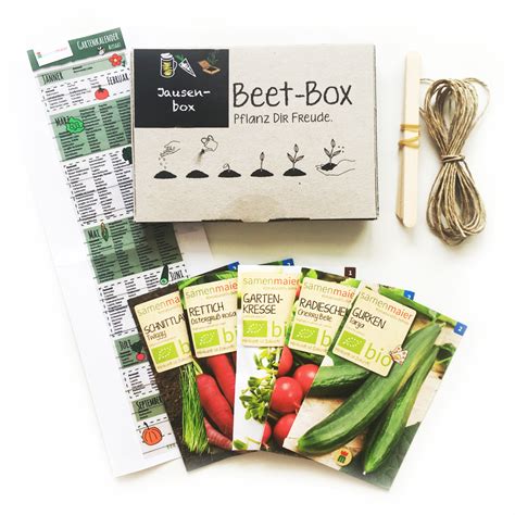 Bio Beet Box Jausenbox Saatgut Set Inklusive Pflanzkalender Und