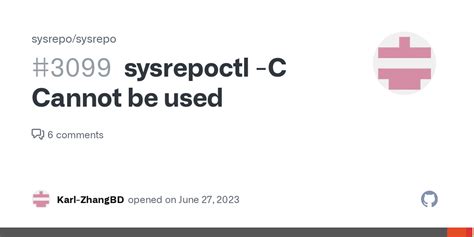 Sysrepoctl C Cannot Be Used · Issue 3099 · Sysreposysrepo · Github